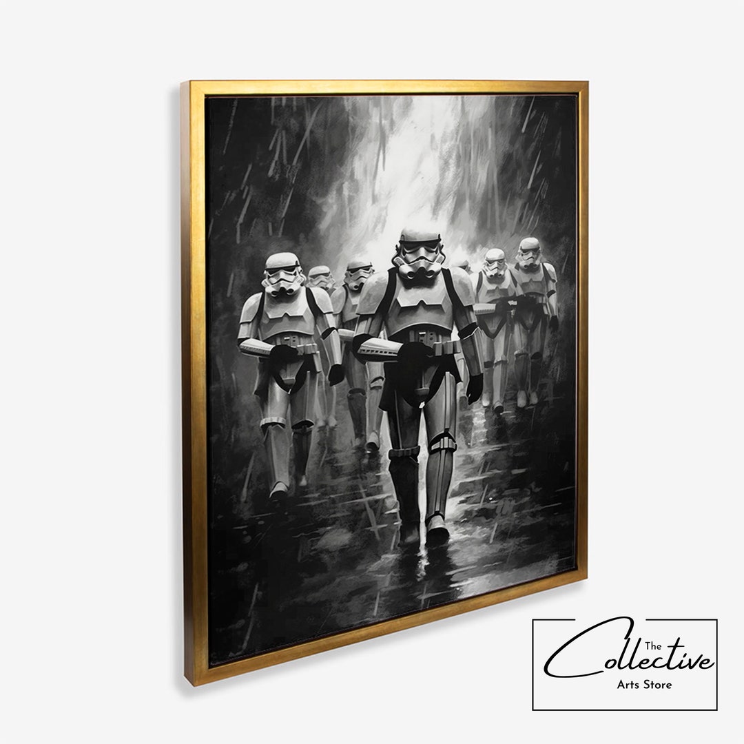 Stormtroopers Poster Star Wars Black White Wall Art Game Room ...