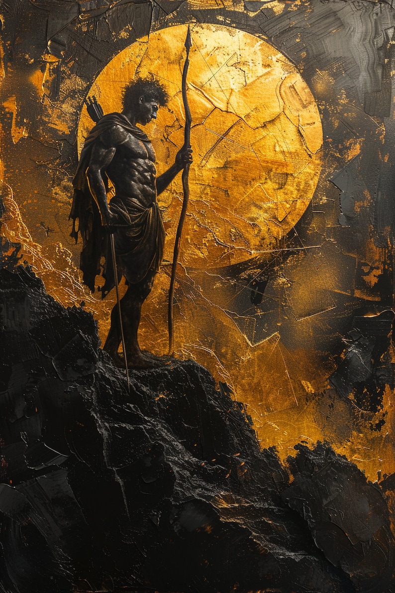 Greek Mythology Poster Mercury Inspired Print Myths Legends Art Gift ...