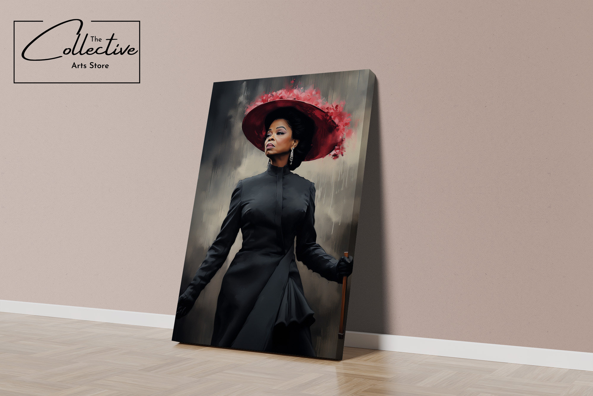 Portrait Oprah Winfrey Wall Art Oprah Winfrey Painting Housewarming ...