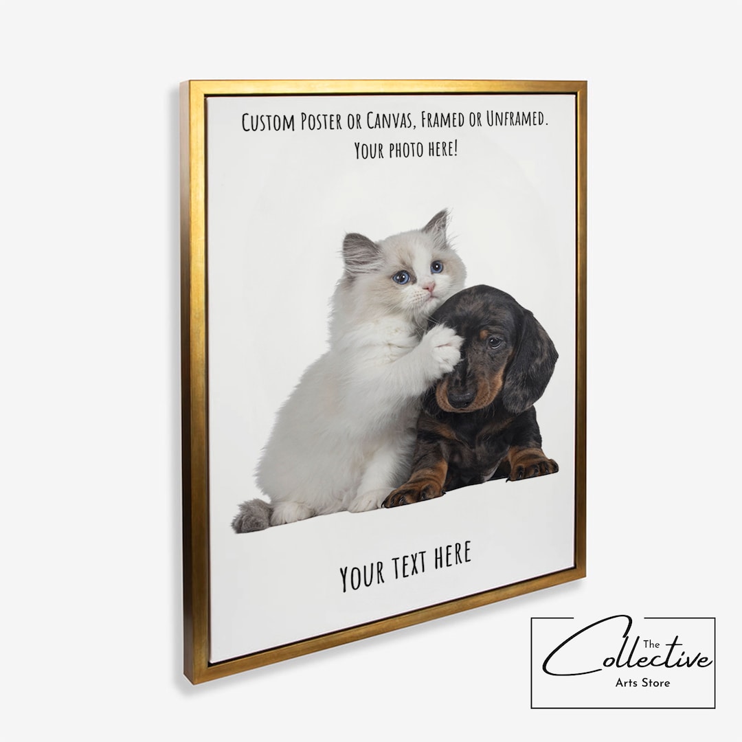 Personalized Photo to Canvas Poster Framed Poster Framed Canvas Print ...