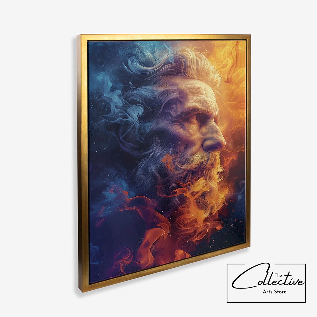 Greek Mythology Poster Zeus Myths Legends Art Gift Gods Goddess Wall ...