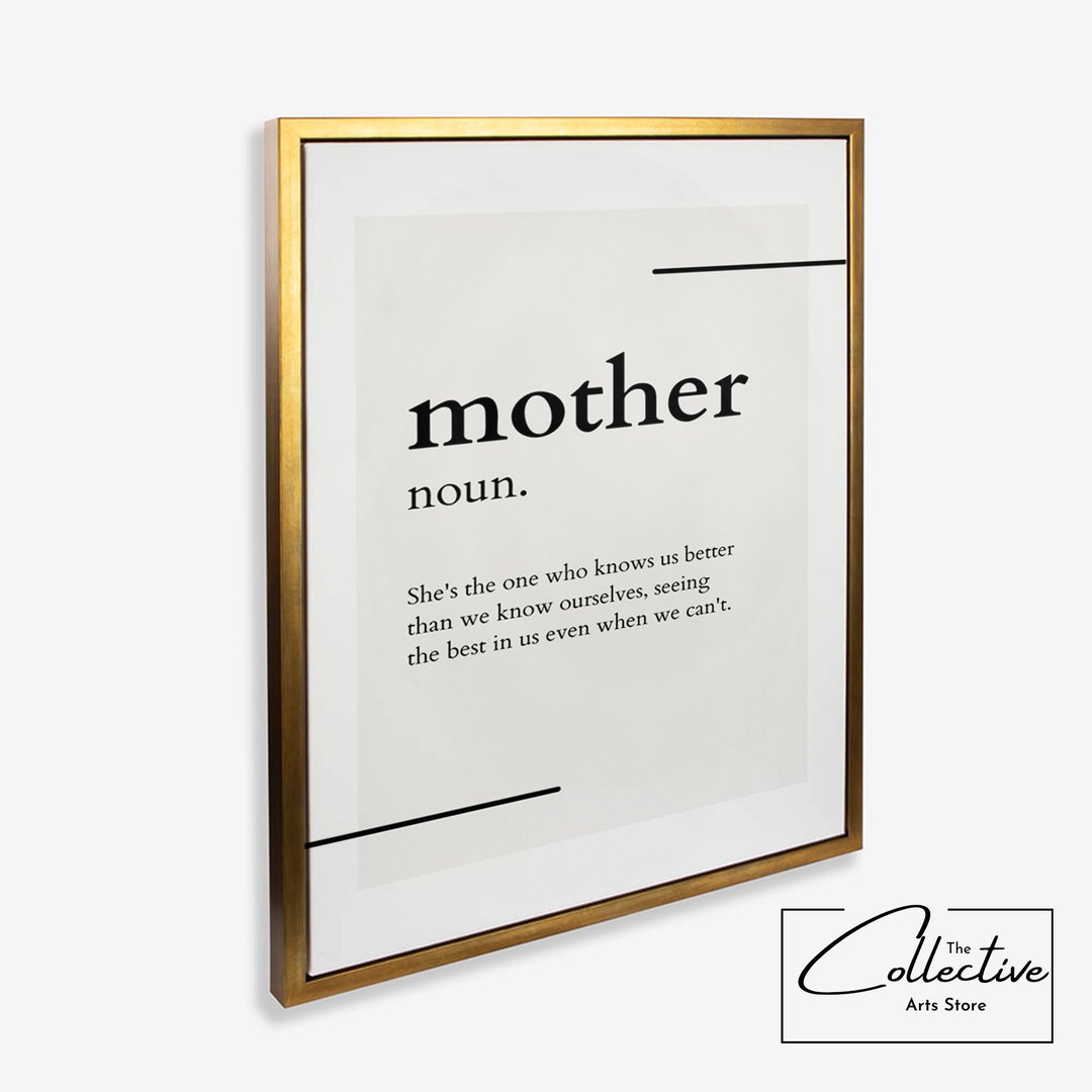 Mother's Day Art Definition Print Gift From Daughter Mother's Day ...