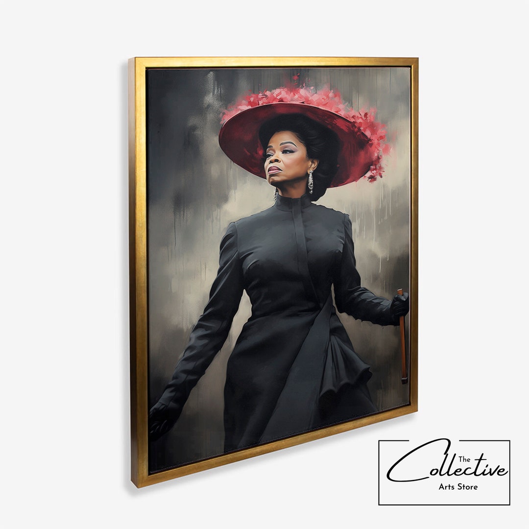 Portrait Oprah Winfrey Wall Art Oprah Winfrey Painting Housewarming ...