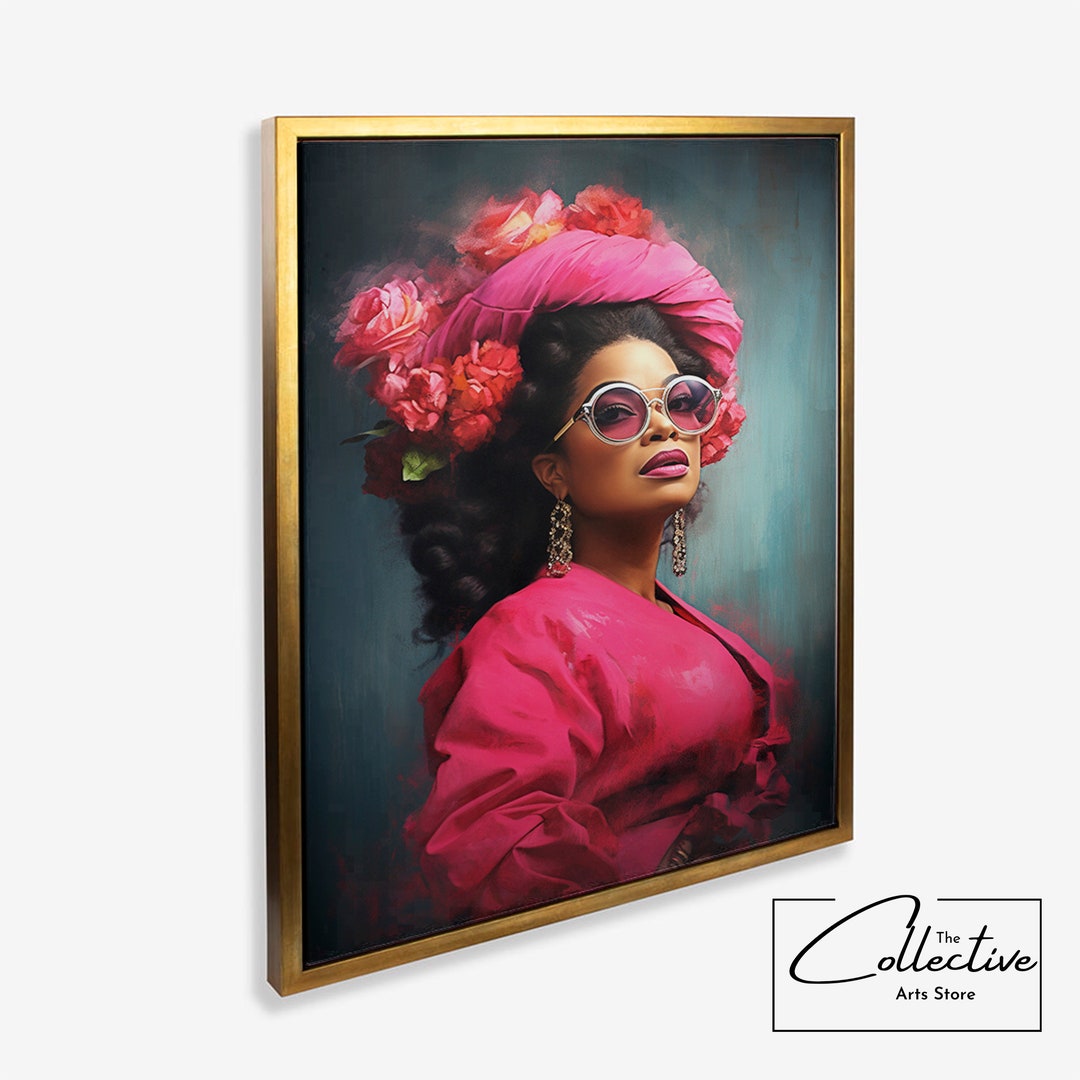 Celebrity Portrait Oprah Winfrey Art Print Celebrity Artwork ...