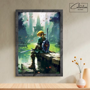 Zelda Poster Zelda Fan Gift Game Room Link Zelda Poster the Legend of ...