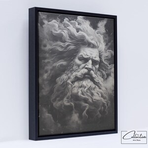 Zeus Greek God Art Poster Zeus Painting New Home Wall Piece Greek ...