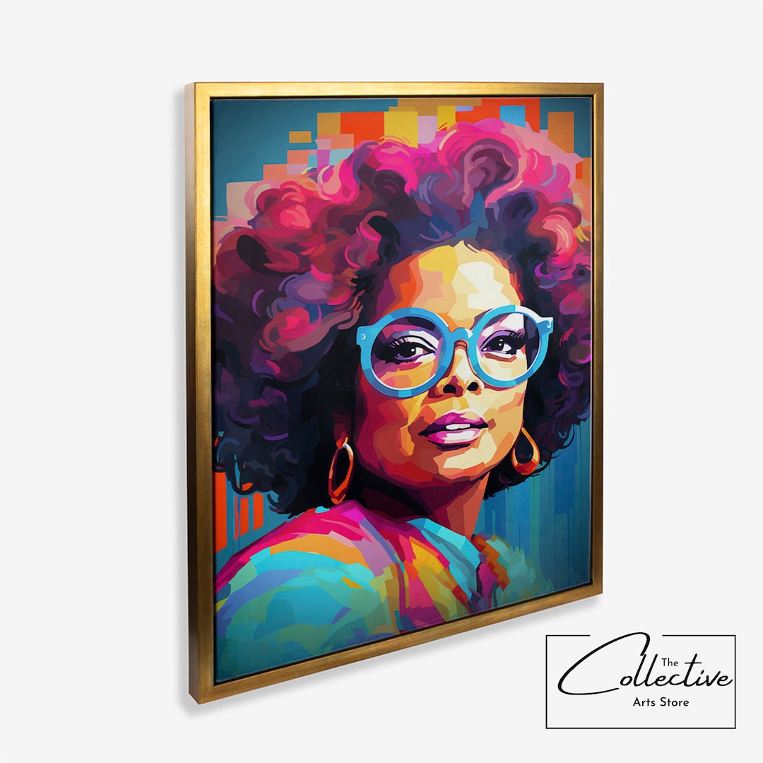 Oprah Winfrey Framed Poster Pop Art Oprah Winfrey Portrait Wall Decor ...