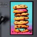 Pop Art Cookies Poster Food Wall Art Canvas Diner Wall Decor Cookies ...