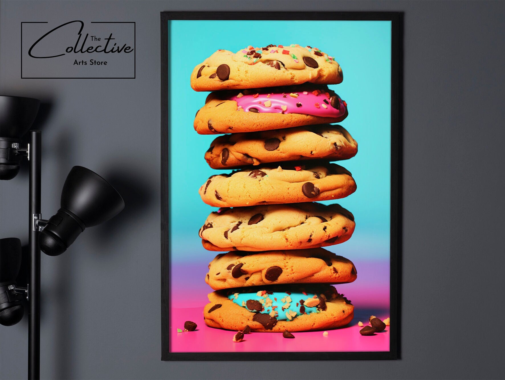 Pop Art Cookies Poster Food Wall Art Canvas Diner Wall Decor Cookies ...
