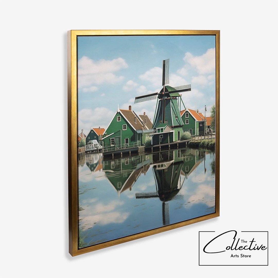 Amsterdam Windmill Poster Amsterdam Windmill Print Wall Decor Dutch ...