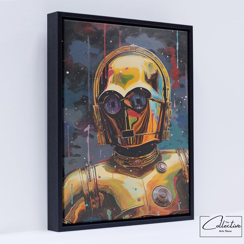 C3PO Star Wars Painting Art Poster Star Wars Room Art Print Star Wars Fan Present See Threepio ...