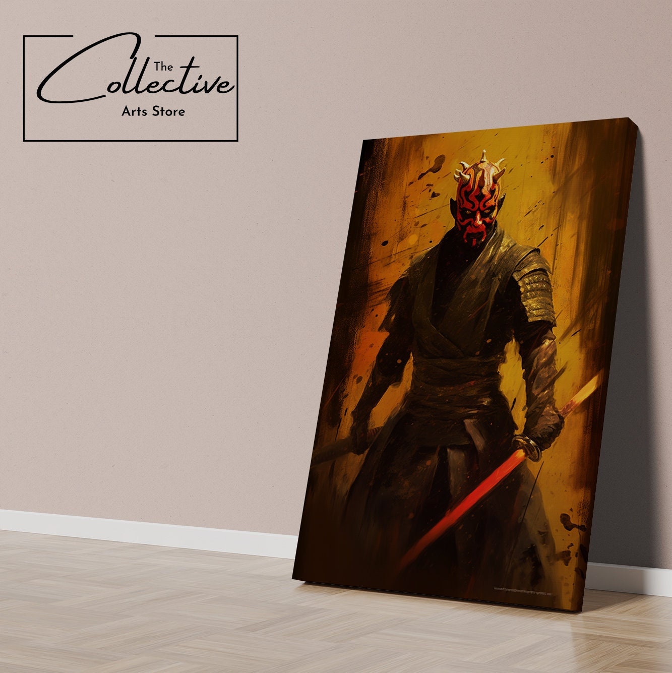 Darth Maul Star Wars Painting Art Poster Print Star Wars Fan Gift Star ...