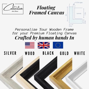 Modern Art Rustic Decor Poster for Living Room Framed Canvas Wall Art ...