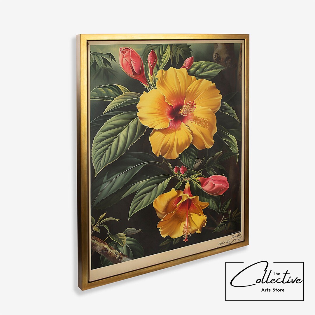 Flower Market Poster Flower Wall Decor Botanical Poster Tropical ...