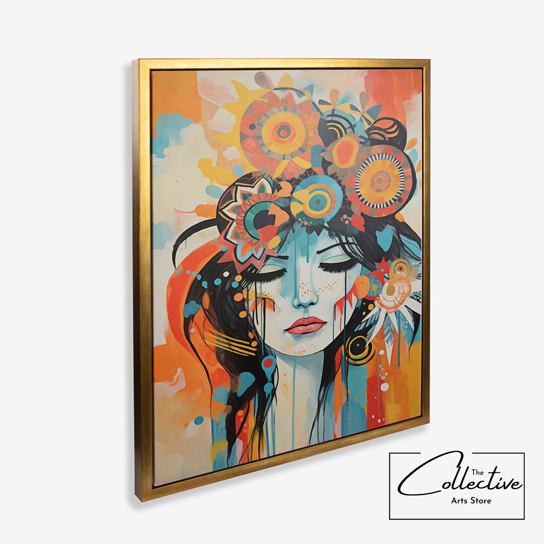 Ethnic Art Poster Artistic Wall Art Print Cultural Wall Decor Ethnic ...