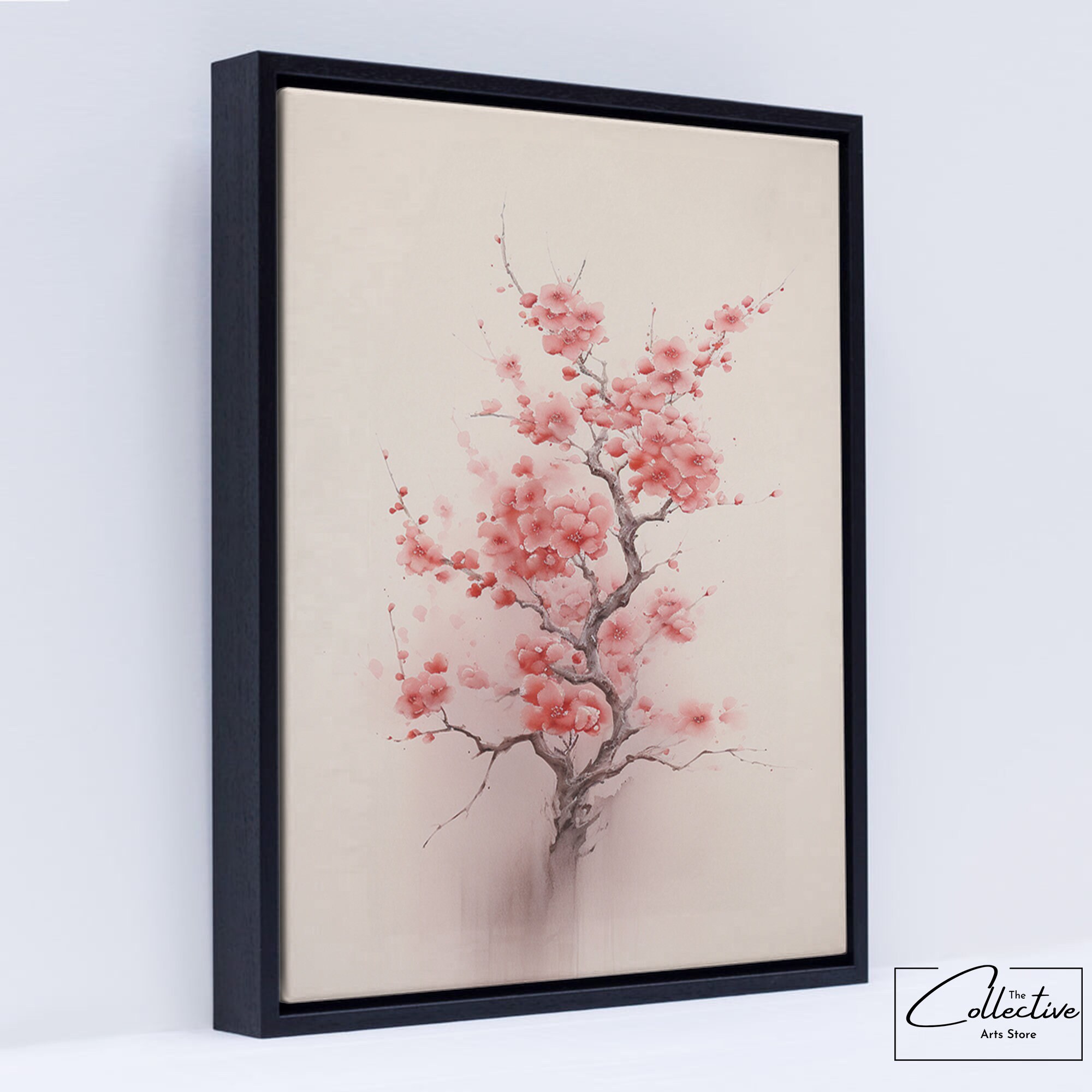 Minimalistic Blossom Tree Poster Blossom Tree Canvas Floral - Etsy