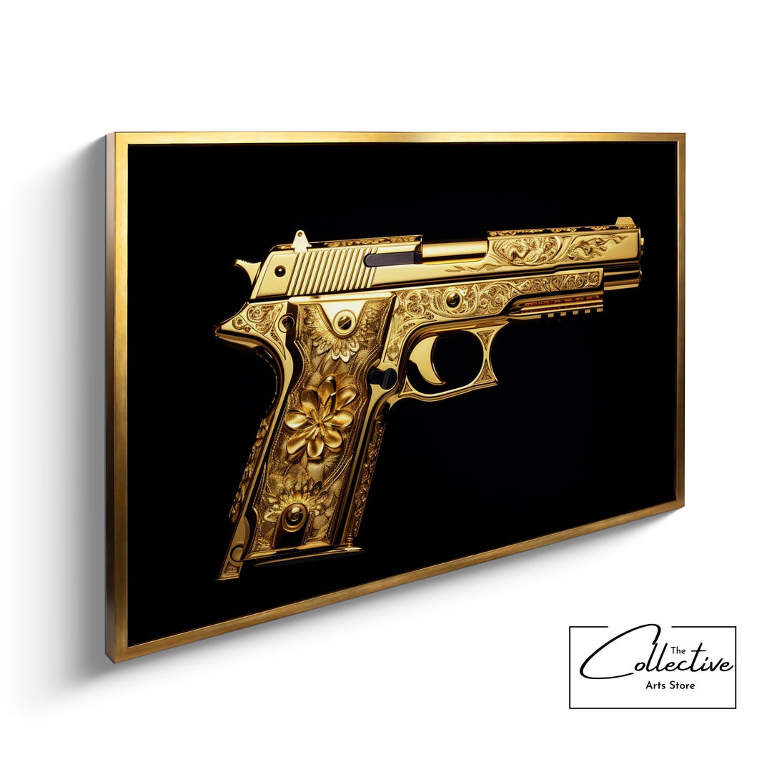 Poster Shotgun Firearm Framed Print Gun Enthusiast Gift Pistol Weapon ...