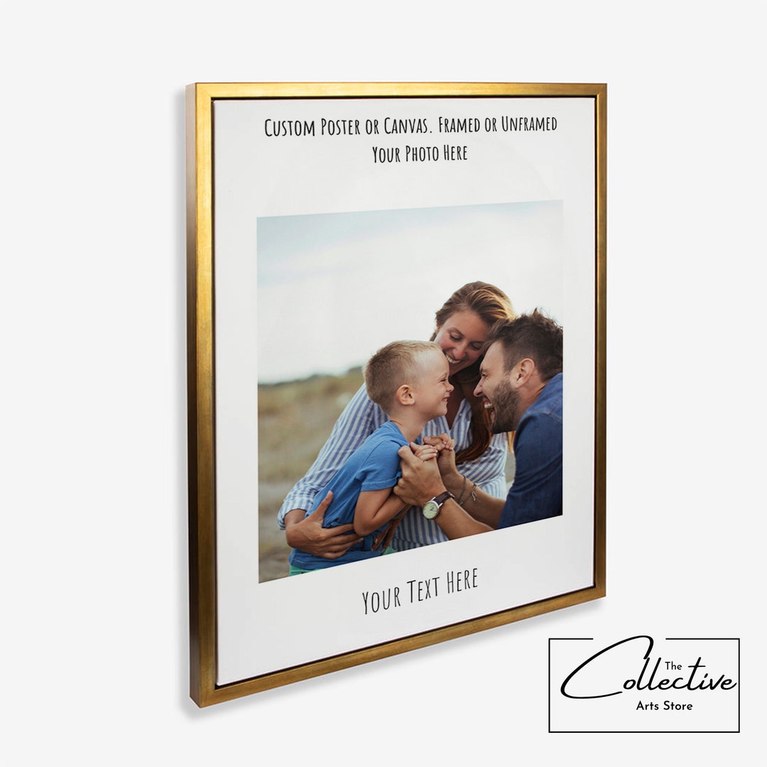 Personalized Photo to Canvas Poster Framed Poster Framed Canvas Print ...