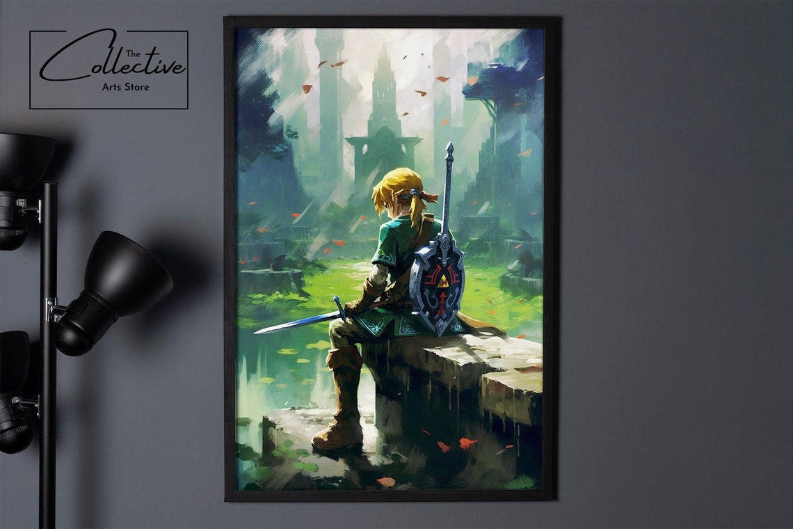 Zelda Poster Zelda Fan Gift Game Room Link Zelda Poster the - Etsy