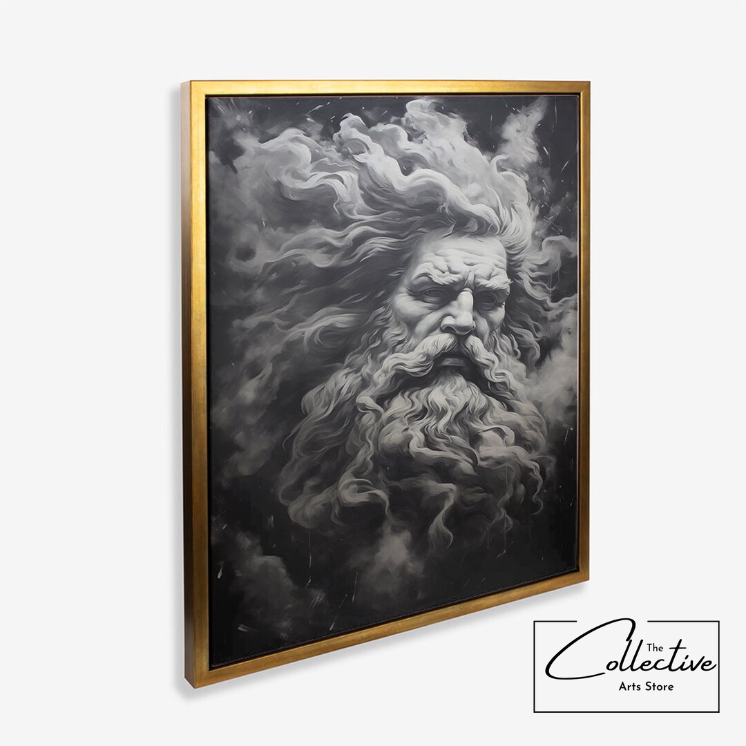 Zeus Greek God Art Poster Zeus Painting New Home Wall Piece Greek ...