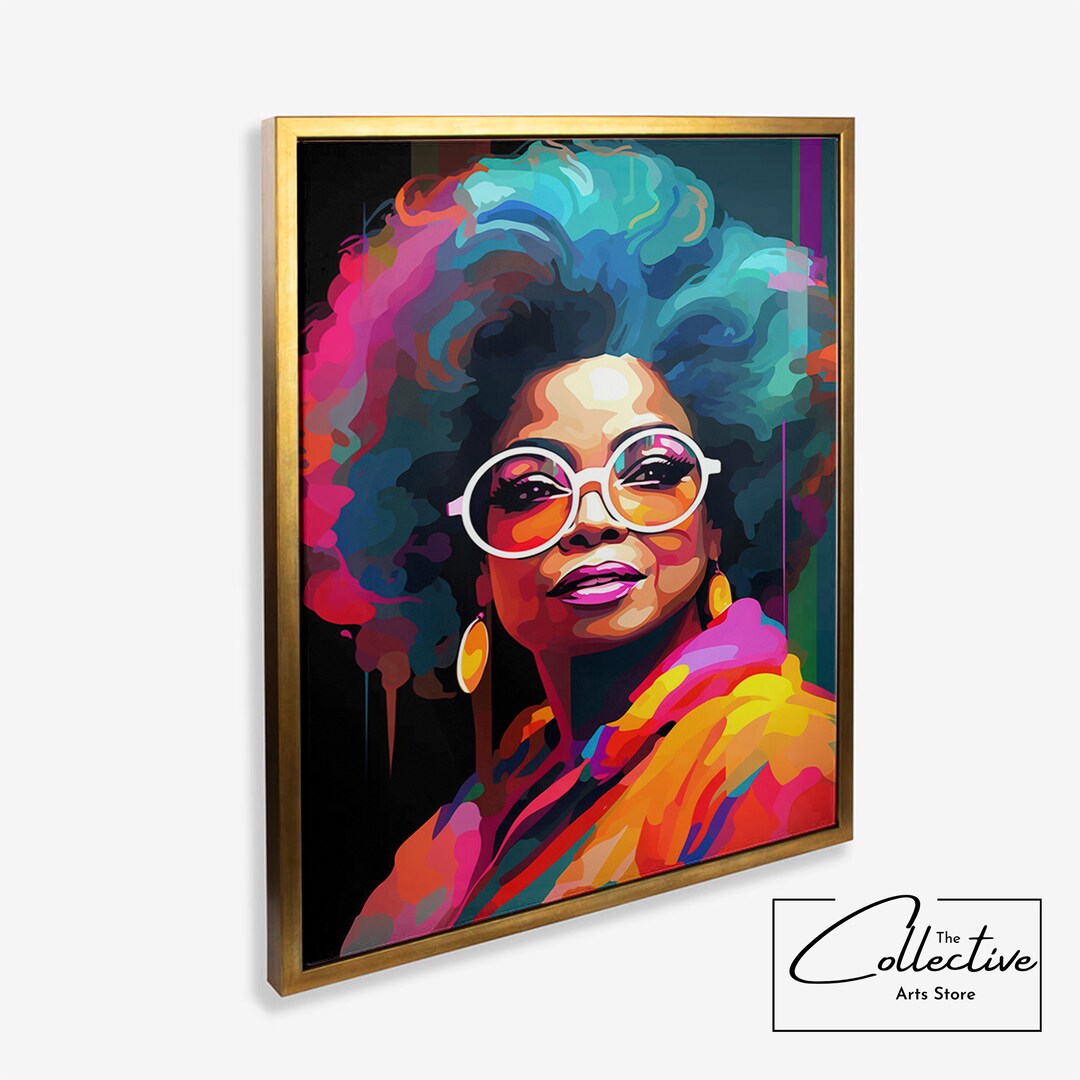 Oprah Winfrey Poster Celebrity Print Television Canvas Wall Art Office ...
