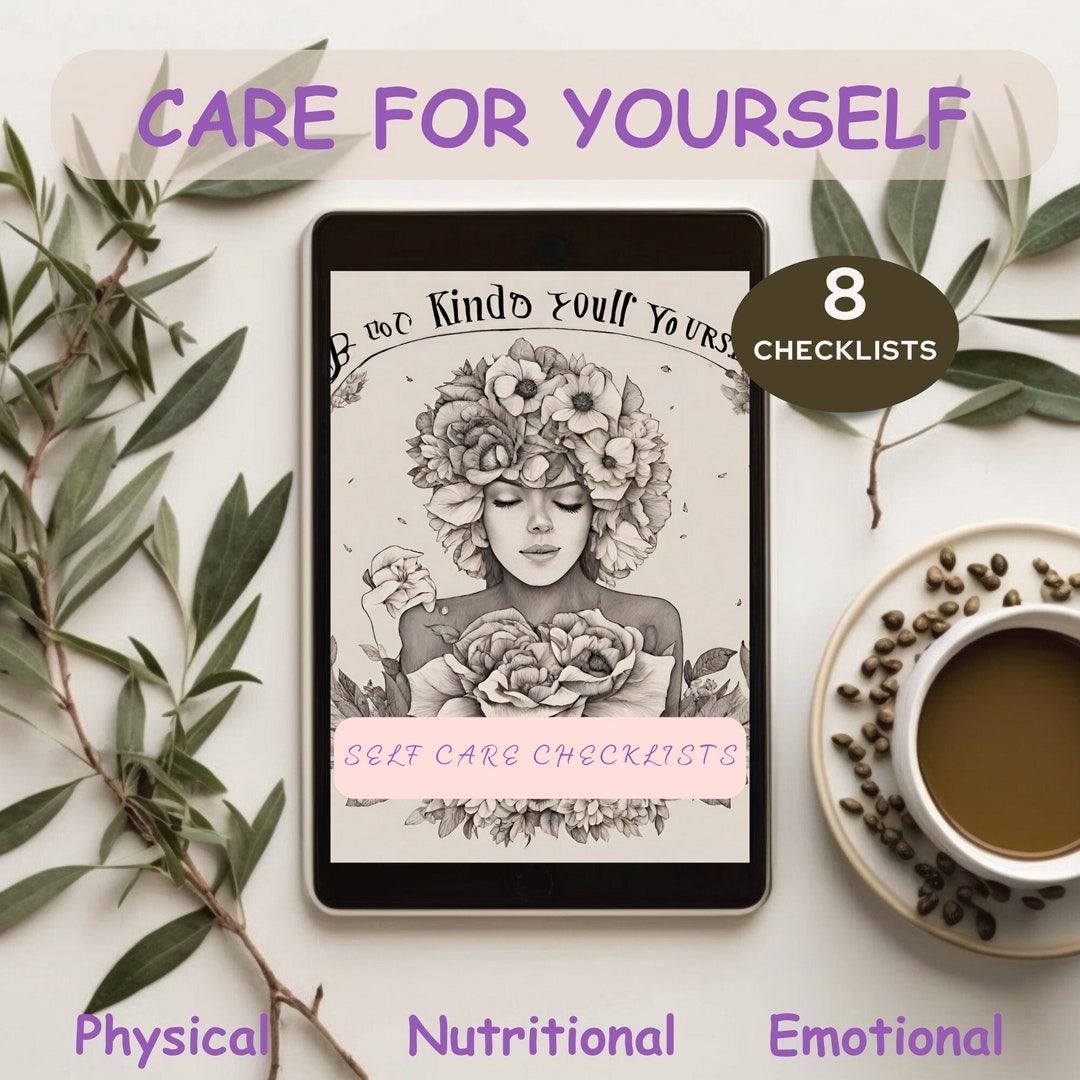 Wellness Planner, 7-day Self-care Routine Checklist. Digital Self-care ...