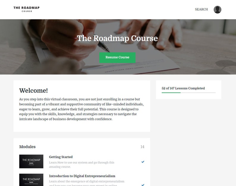The Roadmap Course, Digital Marketing and Business Development Training ...