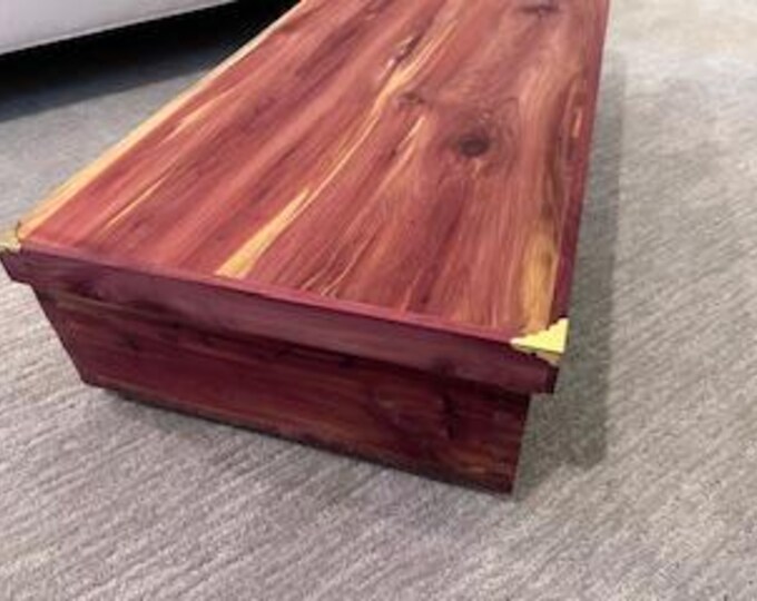 Vintage Solid Cedar Chest With Dovetail Corners - Etsy