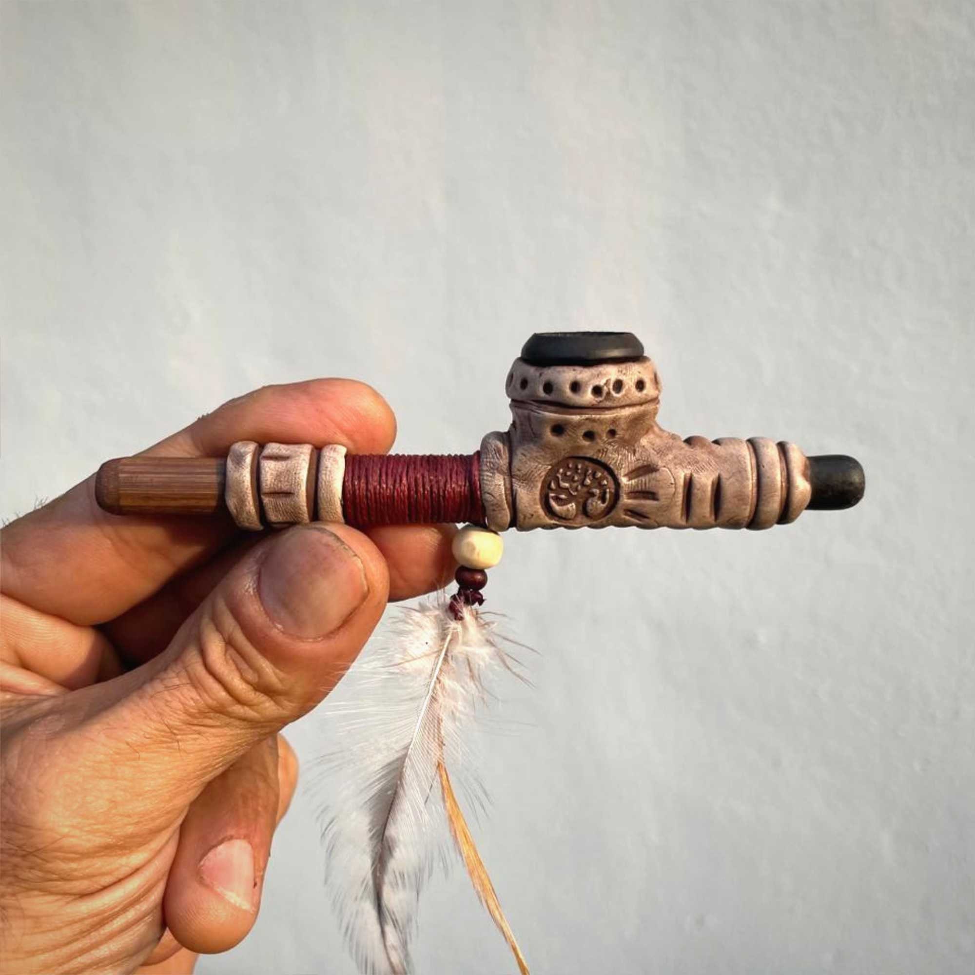 Vishnu Handmade Ritual Shamanic Pipe for Smoking Tobacco - Etsy