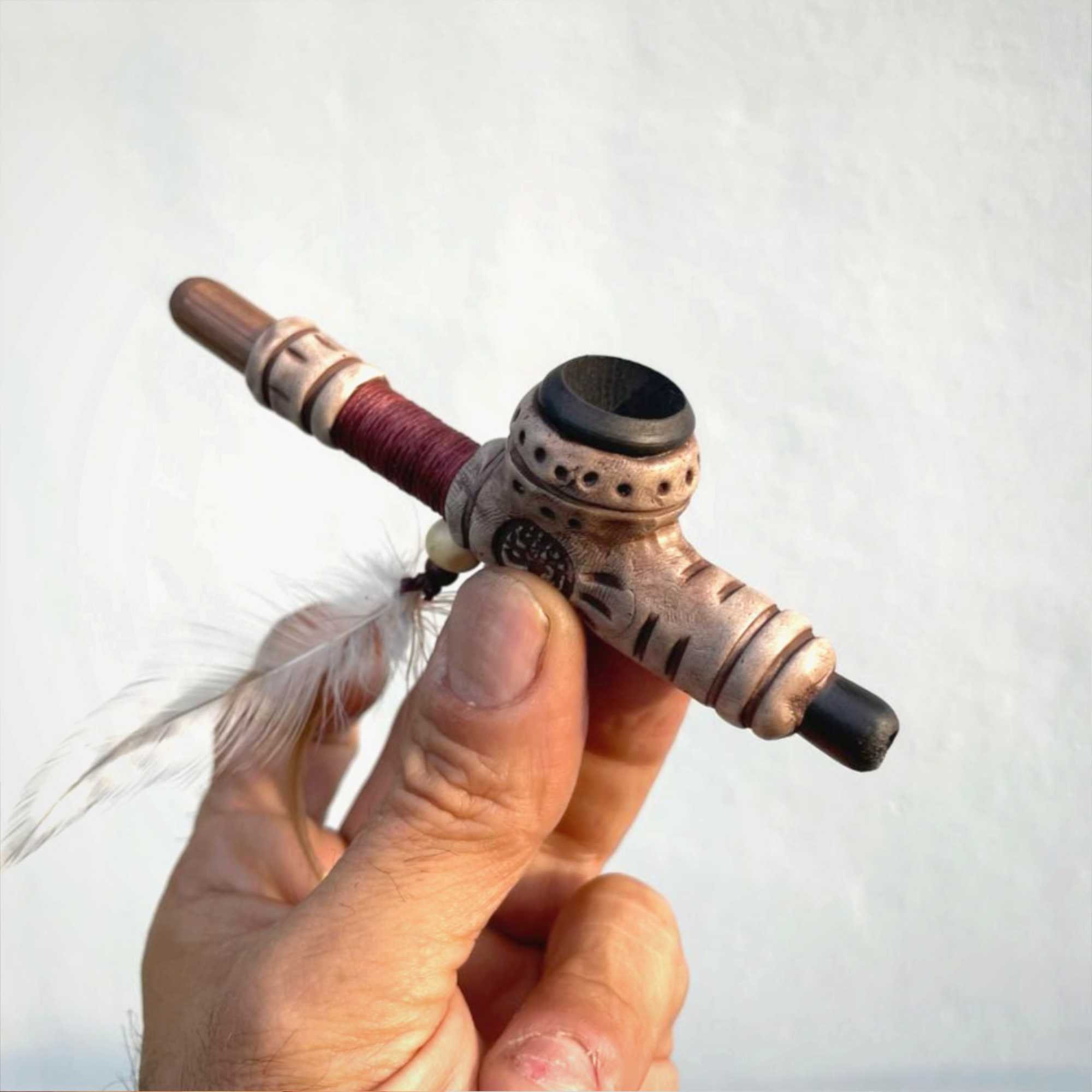 Vishnu Handmade Ritual Shamanic Pipe for Smoking Tobacco - Etsy