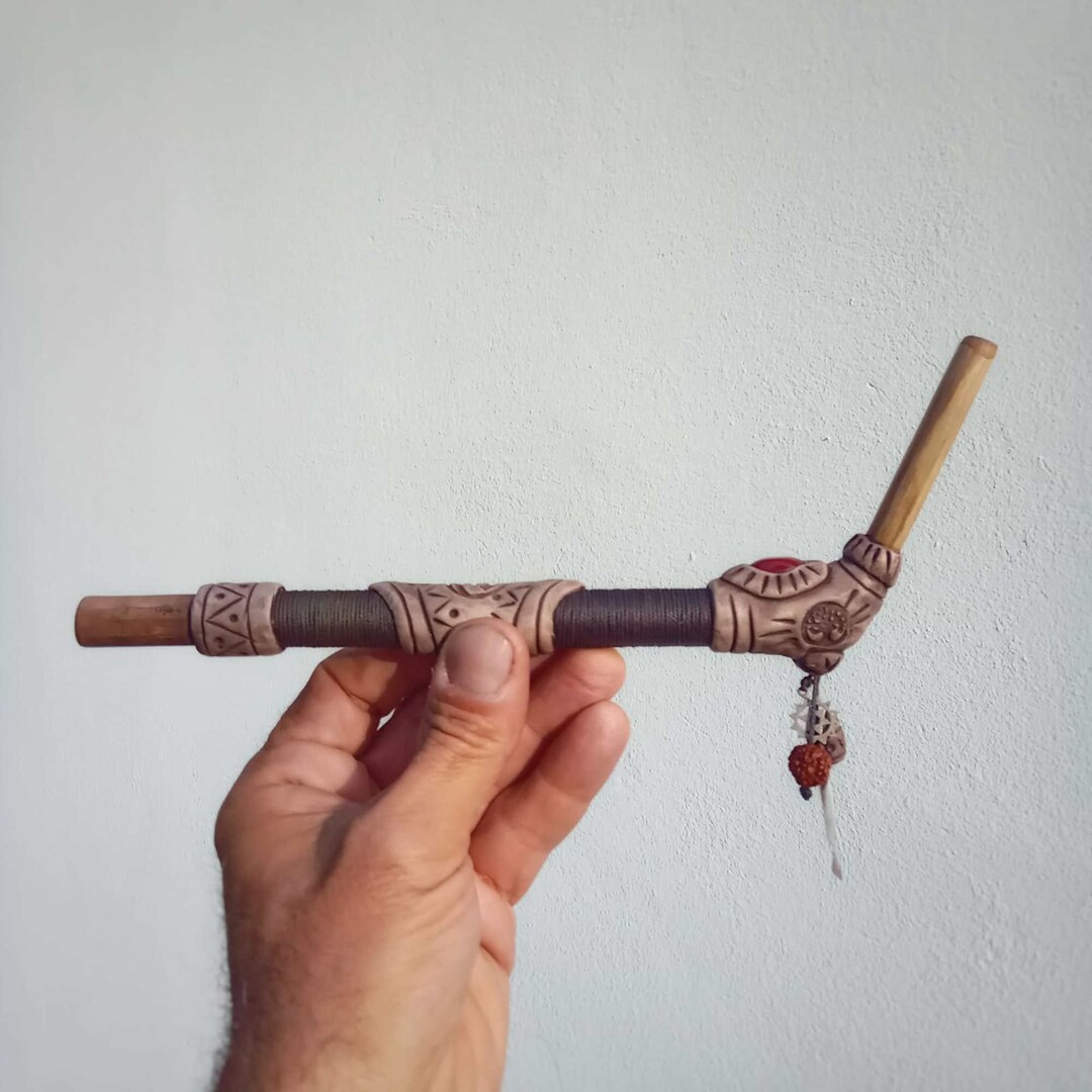 Shiva | Big Tepi Pipe With Spiral Symbol - Etsy