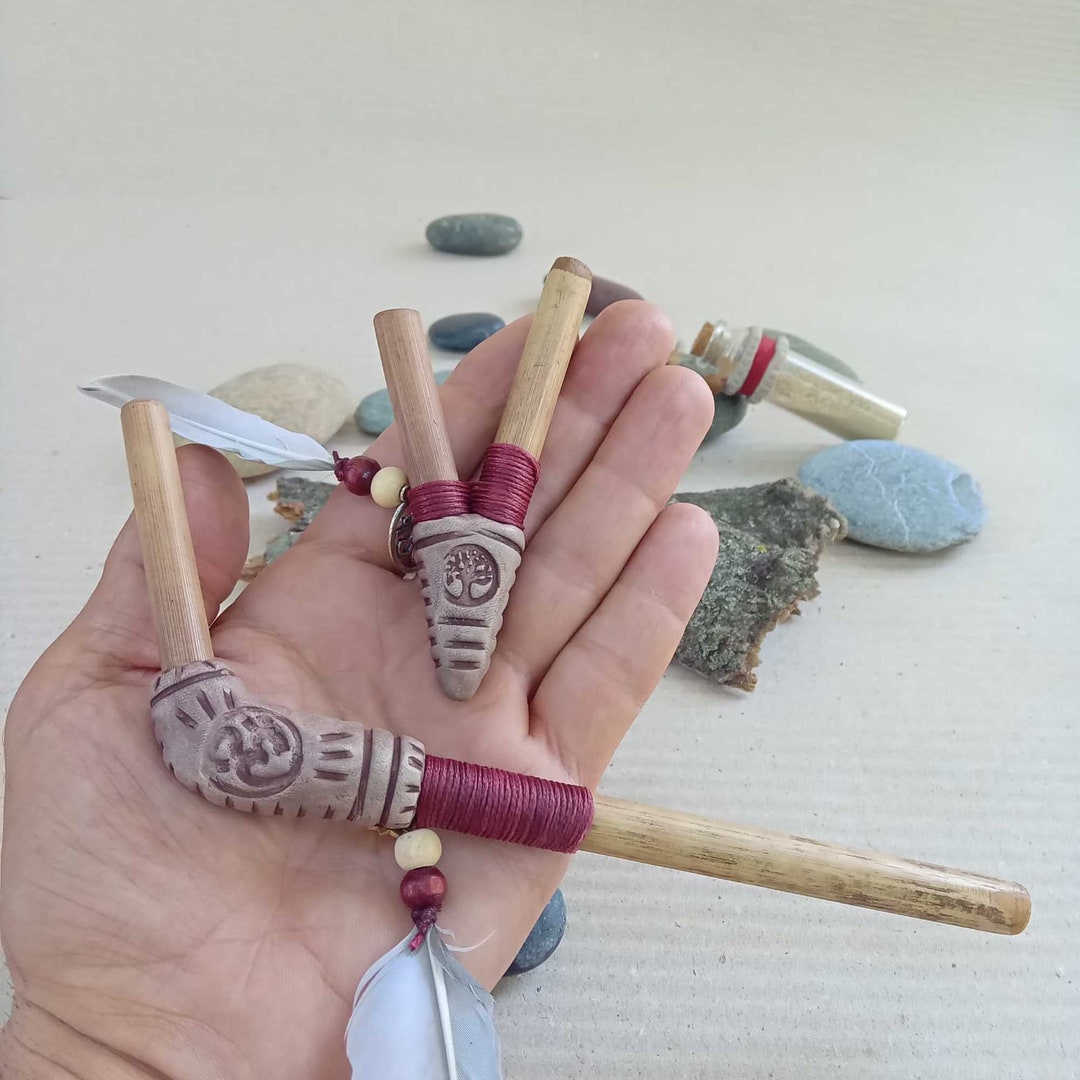 Devi Duo | Kuripe Tepi Set With Nose Fitting | Handmade, Shamanic Pipes ...