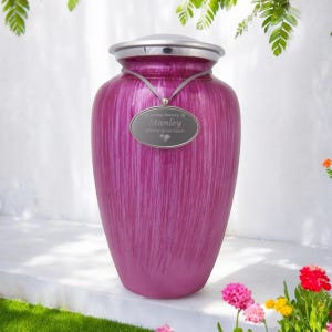 Reflective Personalized Traditional Urn | Large Uniquely Streaked Adult ...