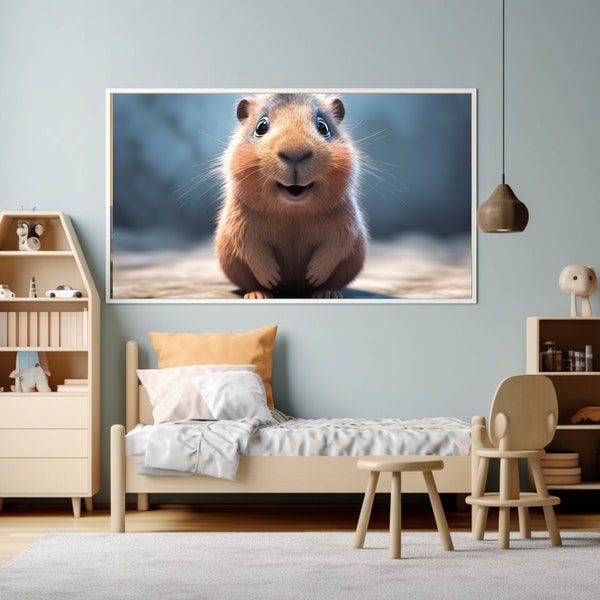 Cute Capybara Poster - Etsy