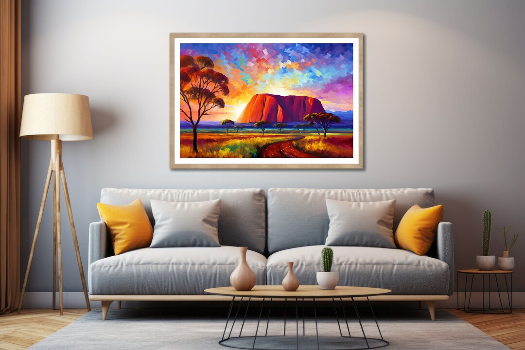 NT Landmark Wall Art, Uluru Print, Ayers Rock Print, Australian ...