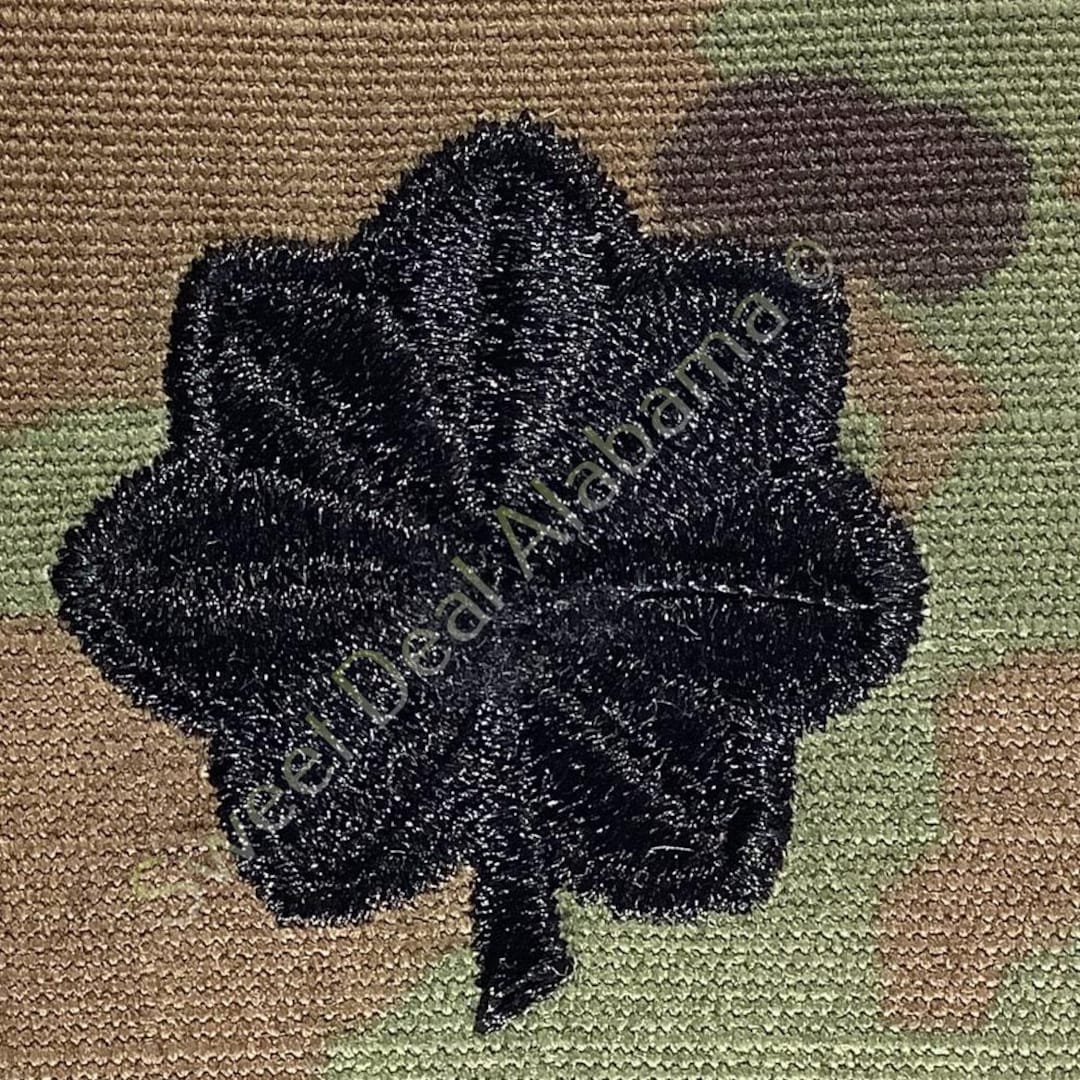 Military Lieutenant Colonel OCP Rank Insignia, Multi-camo, 2x2, Hook-n ...