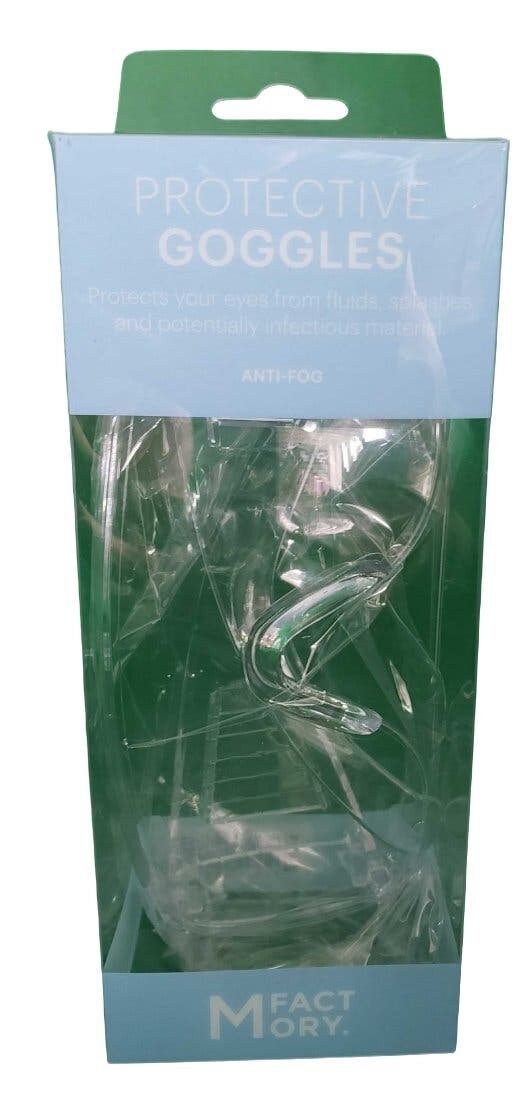 2-pk Mfactory Safety Goggles / Glasses Chemical Lab Work Anti Fog Clear ...