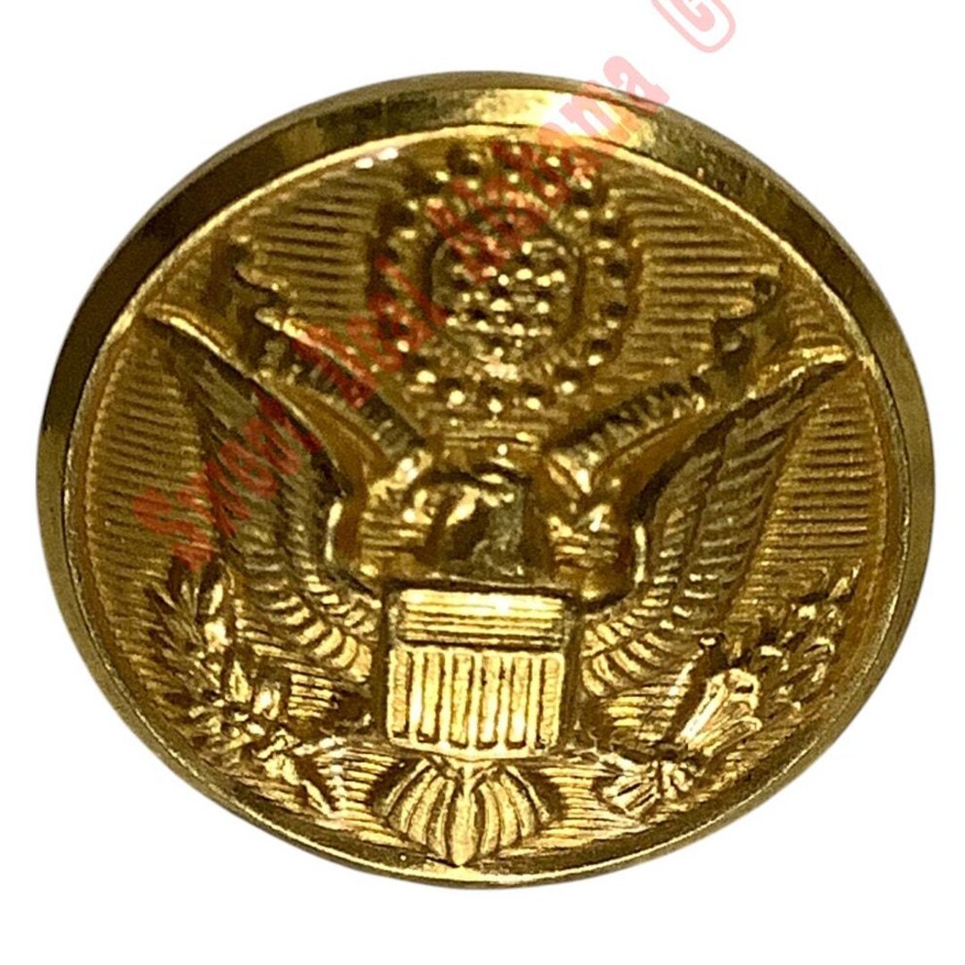 Chesire Button CT U.S.A., Brass Button W/ Eagle Seal, 3/4"d - Etsy