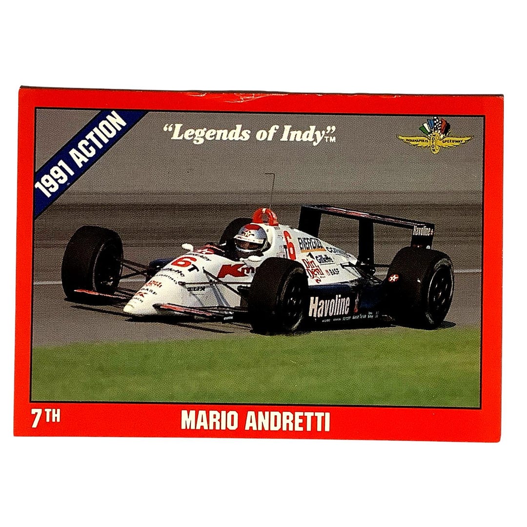 Mario Andretti 7th Place Indy 500, 1991 Action, 1992 Legends of Indy ...