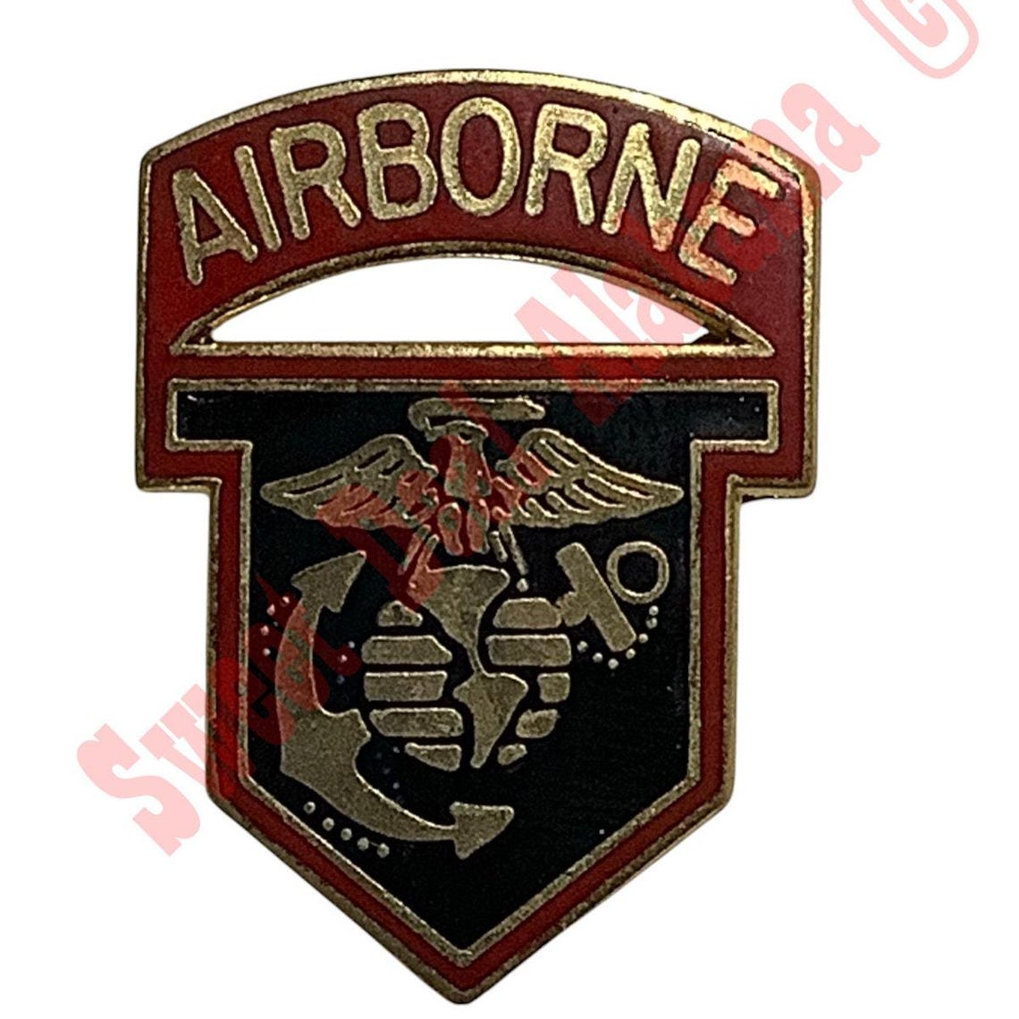 Vintage USMC Airborne Emblem - Hat, Lapel, Tie Tack Pin 1"h X 3/4"w - Etsy