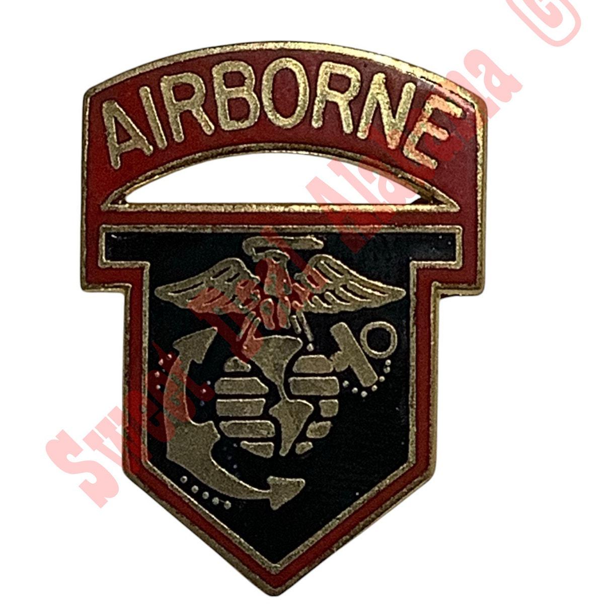 Vintage USMC Airborne Emblem - Hat, Lapel, Tie Tack Pin 1"h X 3/4"w - Etsy