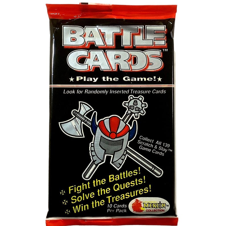 1993 Merlin Collection Battle Cards Booster Pack 10 Cards NEW CCG TCG ...