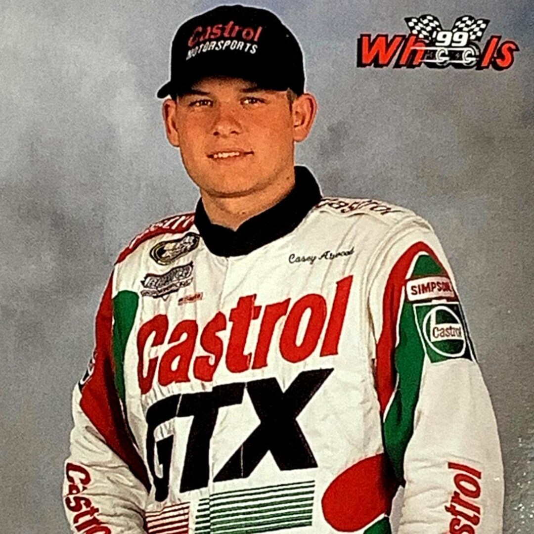 Casey Atwood, Sponsor: Castrol GTX, Card 37 1999 Wheels NASCAR Winston ...