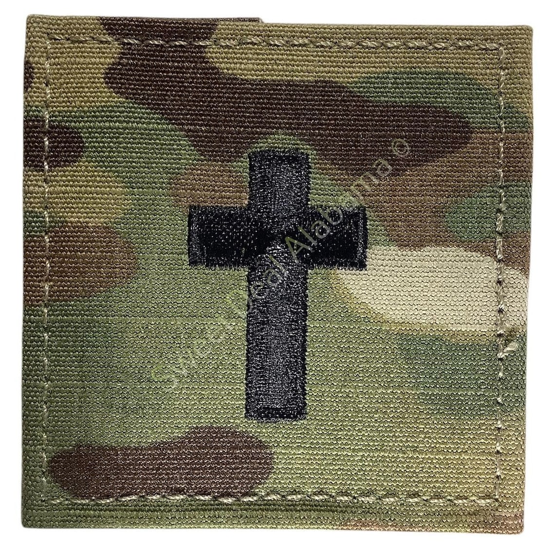 U.S. Army Chaplain OCP Rank Uniform Insignia, Multi-camo, 2x2, Hook-n ...