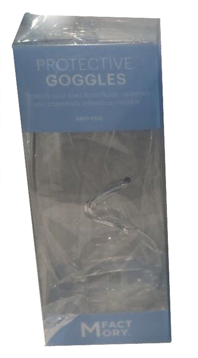 2-pk Mfactory Safety Goggles / Glasses Chemical Lab Work Anti Fog Clear ...