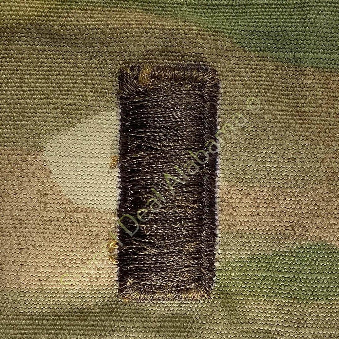 U.S. Army 2nd Lieutenant OCP Rank Insignia, Multi-camo, 2x2, Hook-n ...