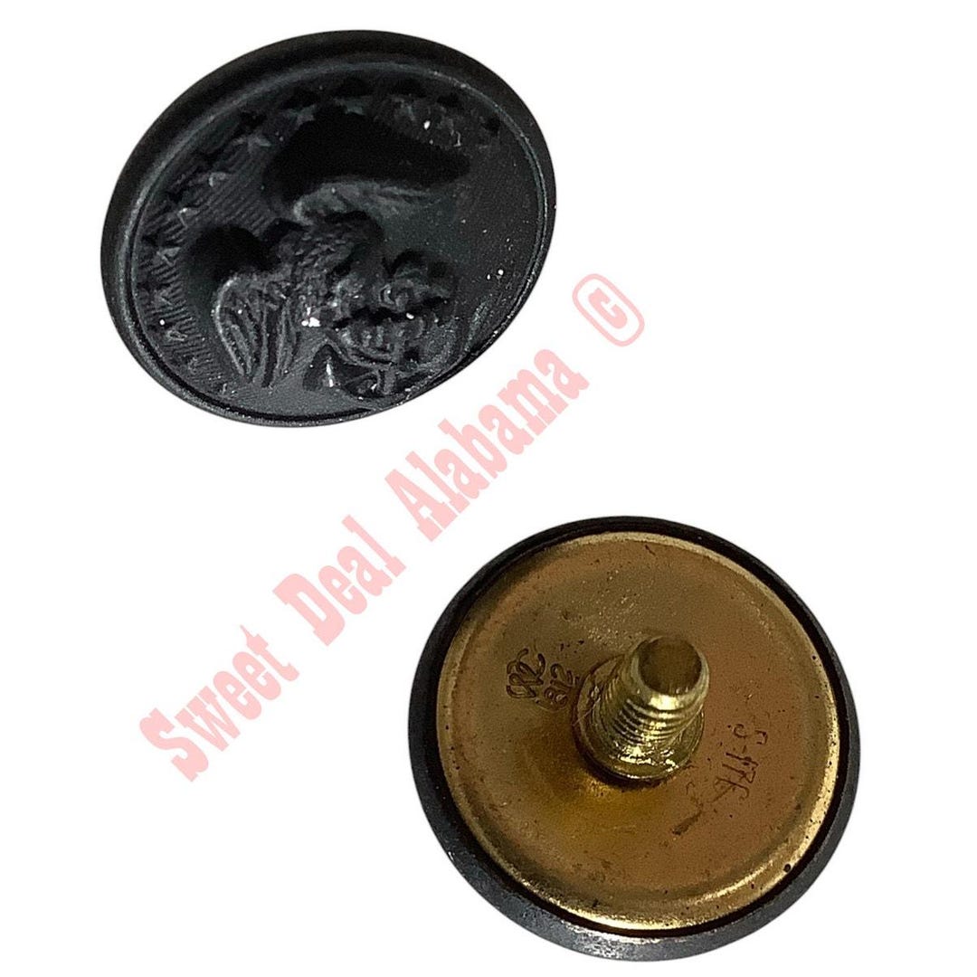 2-PK Waterbury Button Company- USMC Screw Post Buttons for Service Caps ...