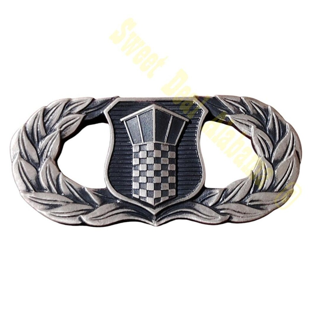 Vintage USAF Air Traffic Control Badge Pin, Patinated Silver Finish 1-5 ...