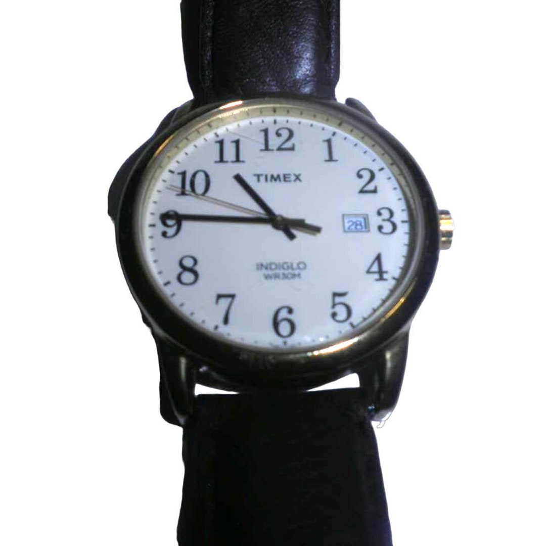 Vintage Timex Indiglo Watch WR30M, Gold Tone Case, Brown Leather Strap Working - Etsy