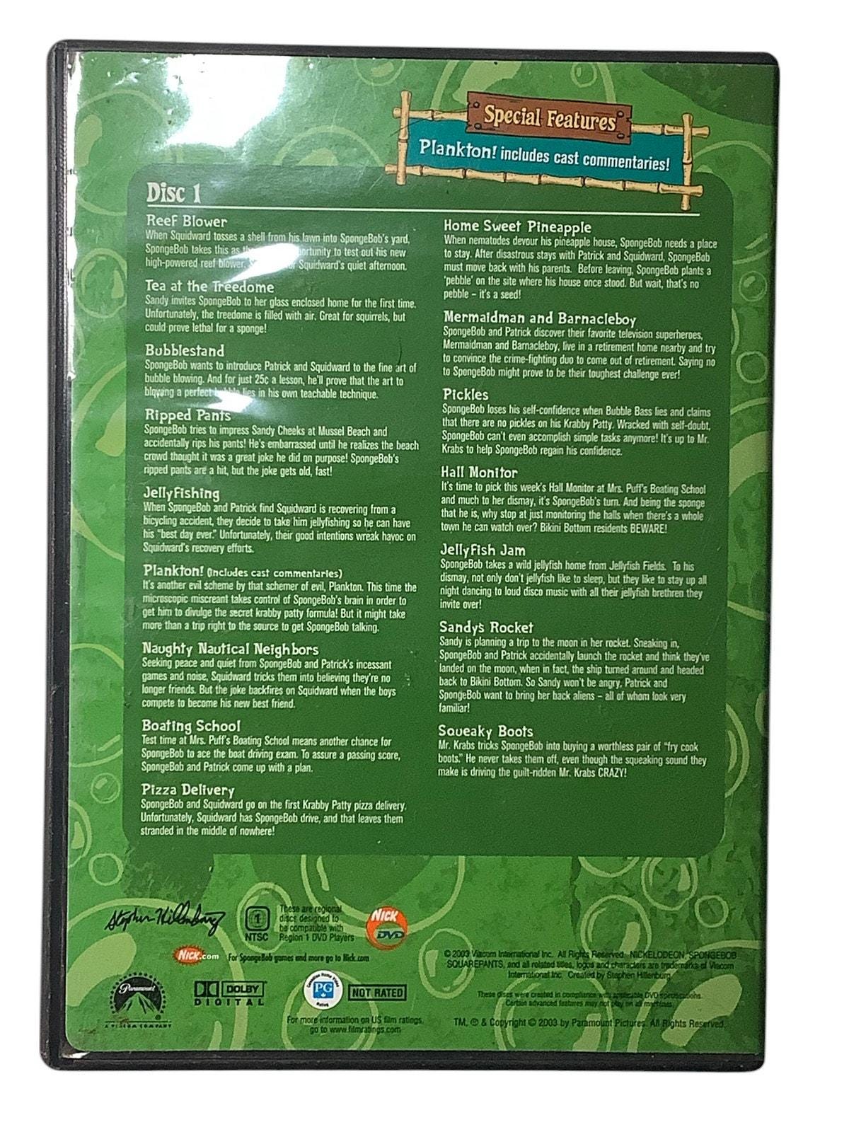 Paramount / Nickelodeon Spongebob Squarepants, 2003 Season One 2 Disc ...